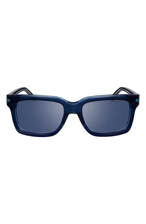 Nike Crescent I 54mm Rectangular Sunglasses - Navy / Blue
