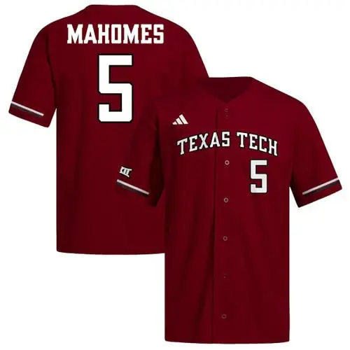 Adidas Patrick Mahomes Texas Tech Raiders Replica Baseball Jersey