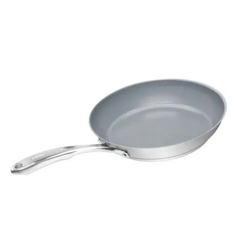 CHANTAL Induction 21 Steel 10-inch Fry Pan W/ Ceramic Coating - Silver