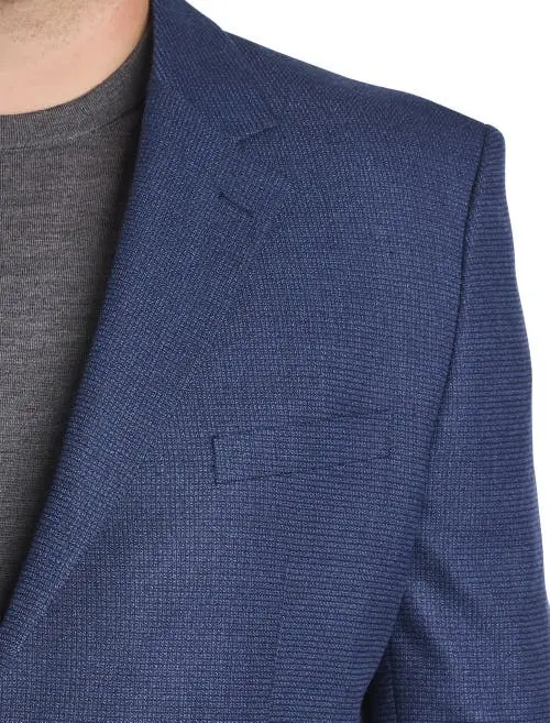 JV REFLEX Big & Tall Mini Check Sport Coat