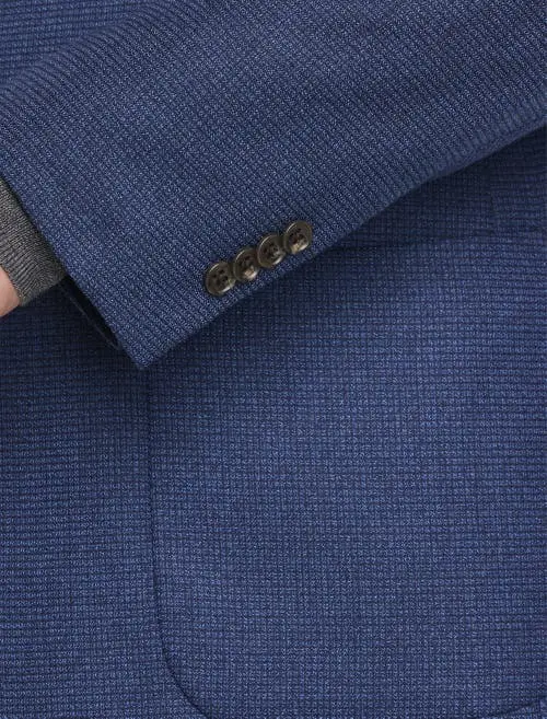 JV REFLEX Big & Tall Mini Check Sport Coat