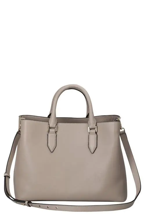BOSS Alyce Leather Tote - Light Beige