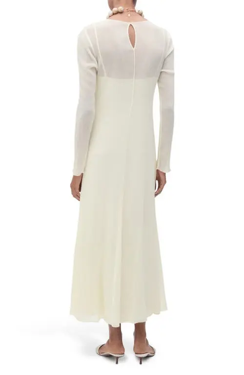 knee length dresses for ladies Mango Long Sleeve Maxi