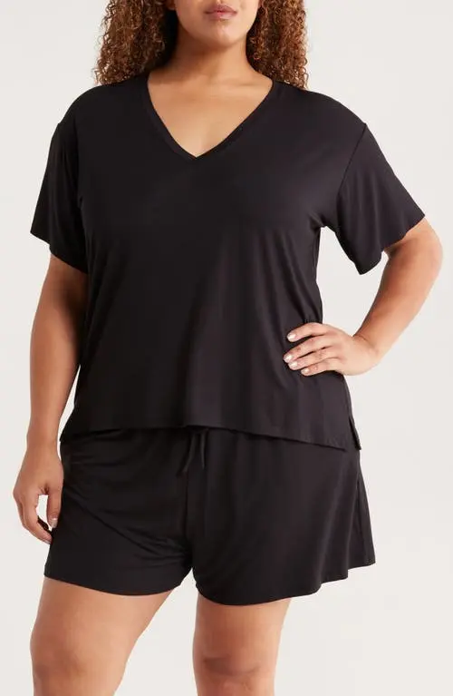 Nordstrom Cool Touch Shortie Pajamas - Black