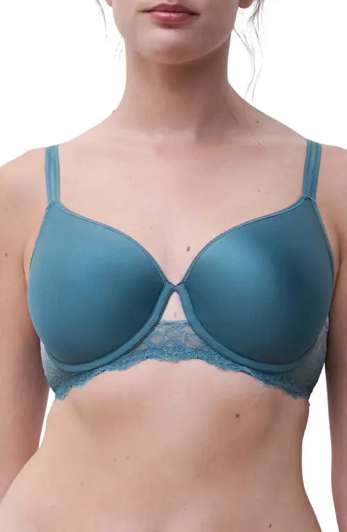 Chantelle Underwire Full Coverage T-shirt Bra - Blue Petrol Gradient