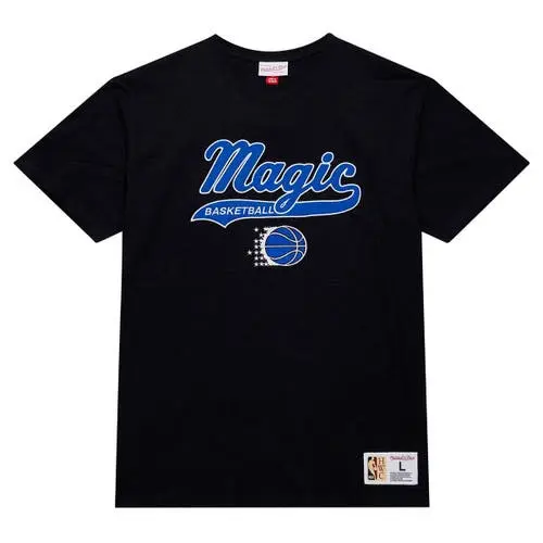 Mitchell & Ness Orlando Magic Hardwood Classics Felt Applique Slub T-shirt