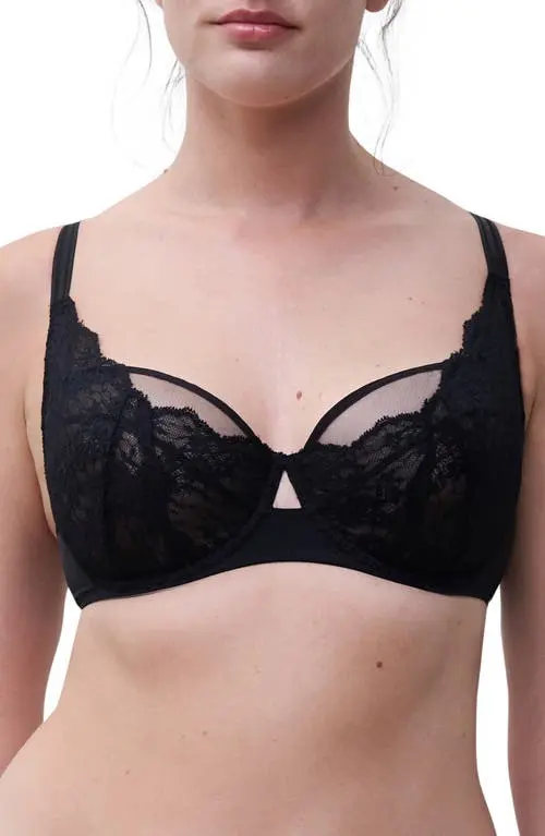 Chantelle Unlined Underwire Demi Bra - Black