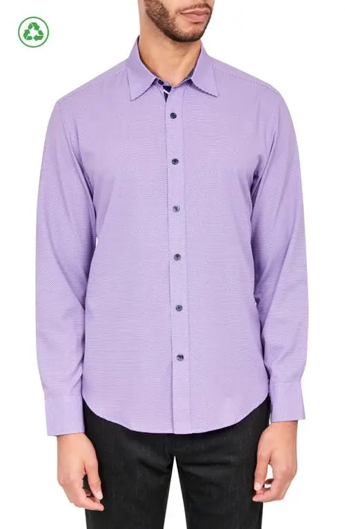 CON.STRUCT Micro Geo Long Sleeve Shirt - Purple