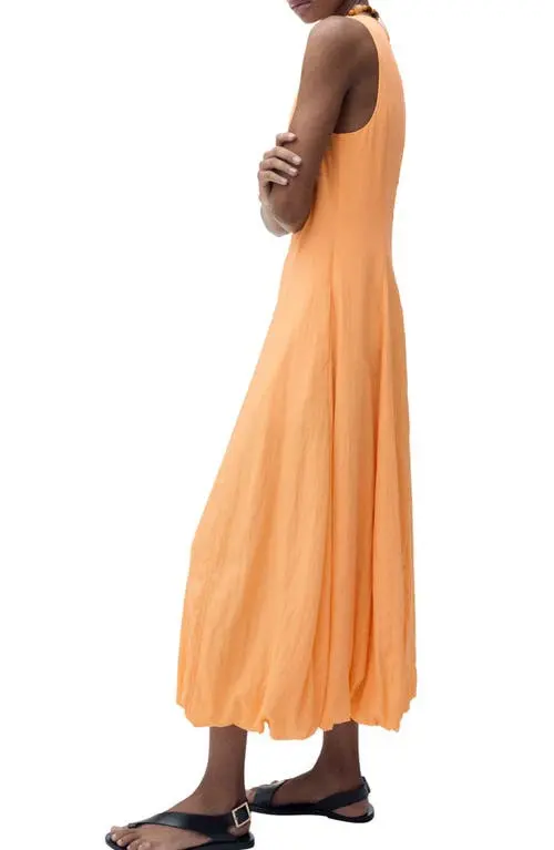 Mango Sleeveless Bubble Hem Midi Dress