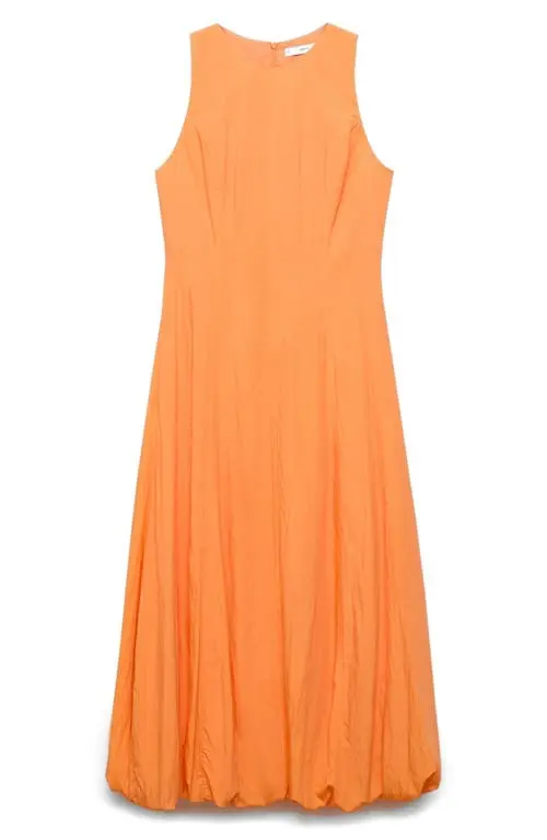 Mango Sleeveless Bubble Hem Midi Dress