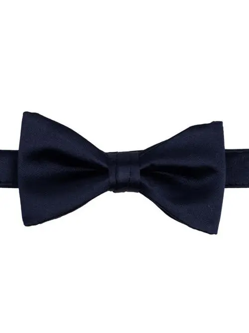 BROOKLYN BRIGADE Satin Pre-tied Bow Tie - Navy