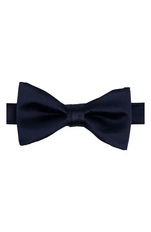 BROOKLYN BRIGADE Satin Pre-tied Bow Tie - Navy