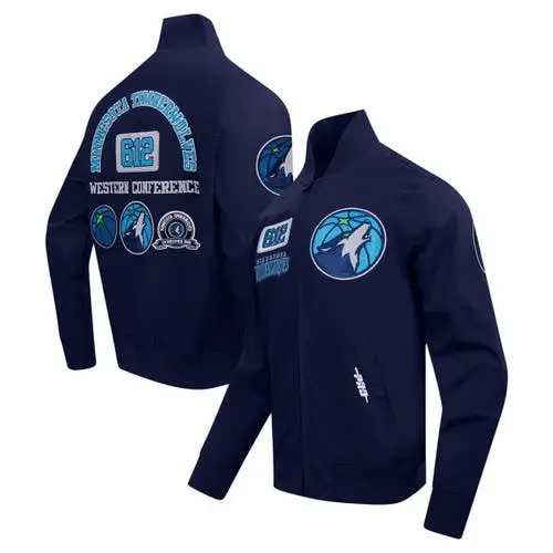 PRO STANDARD Minnesota Timberwolves Area Code Twill Full-zip Jacket