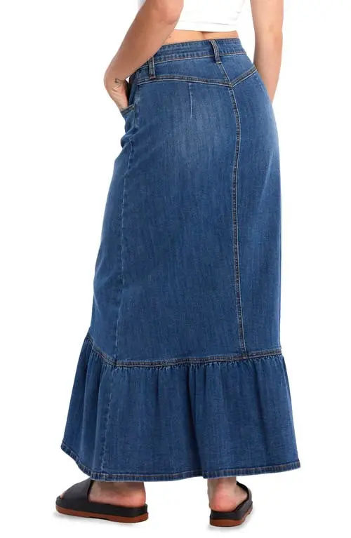 WASH LAB DENIM Denim Maxi Skirt