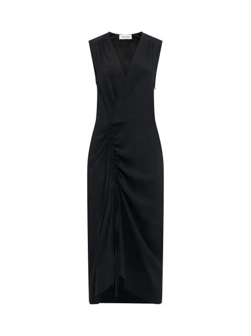 CALLAS MILANO Agnes Wrap Dress - Black