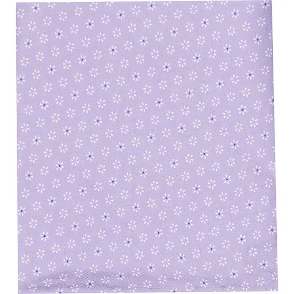 BROOKLYN BRIGADE Geo Flower Cotton Pocket Square - Lilac