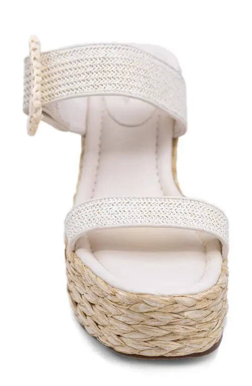 SHU SHOP Leena Platform Wedge Espadrille Sandal - Bone
