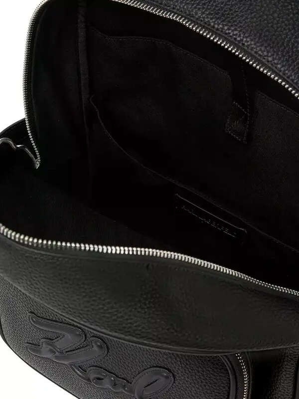 Karl Lagerfeld Embossed Backpack Karl Lagerfeld Logo-embossed Backpack - Black | Editorialist main image 4