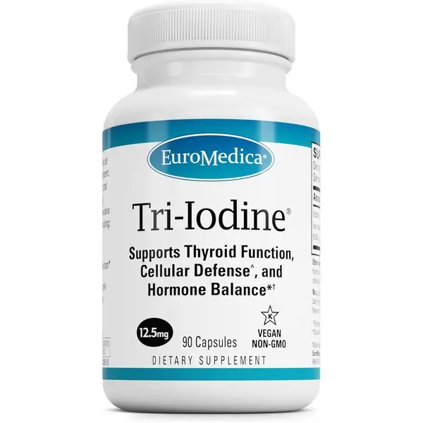 EUROMEDICA Tri-iodine 12.5 Mg 90 Capsules - One-color