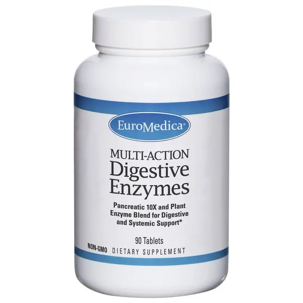 EUROMEDICA Multi-action Digestive Enzymes 90 Tablets - One-color