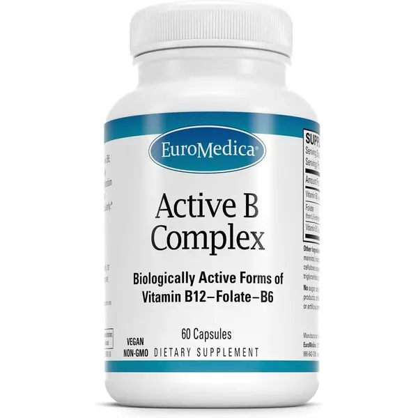 EUROMEDICA Active B Complex 60 Capsules - One-color