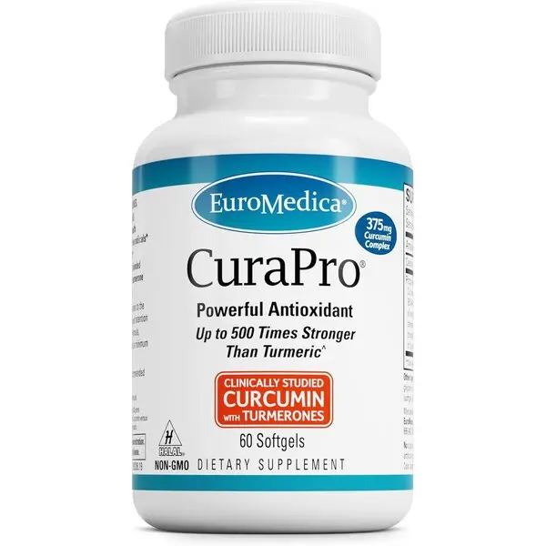 EUROMEDICA Curapro 375mg 60 Softgels - One-color