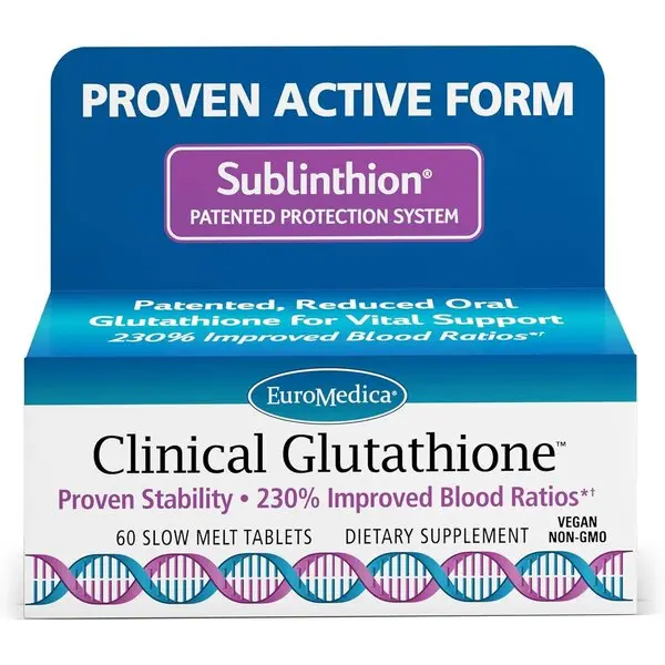 EUROMEDICA Clinical Glutathione 60 Tablets - One-color