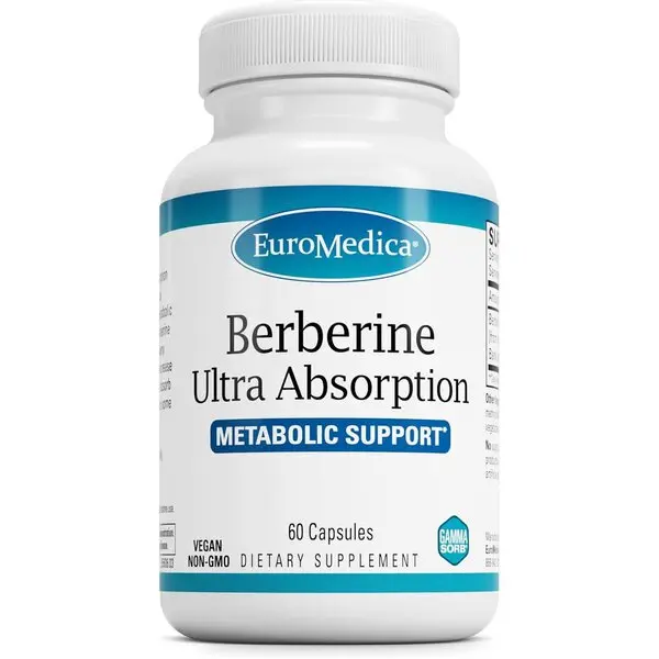 EUROMEDICA Berberine Ultra Absorption Metabolic Support 60 Capsules - One-color