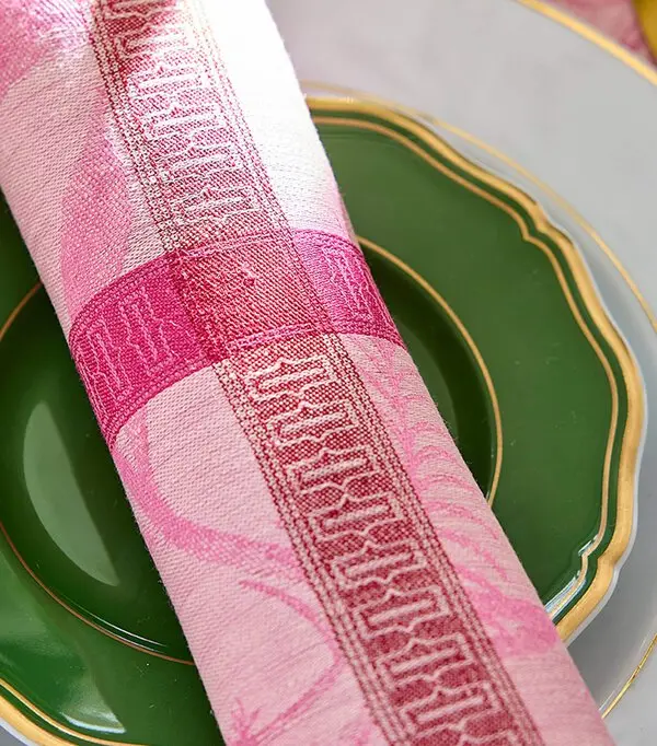 LE JACQUARD FRANÇAIS Linen À L’orangerie Napkin