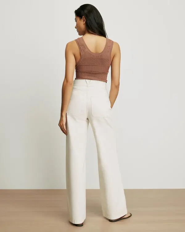 Veronica Beard Sandra Knit Tank Top - Chai