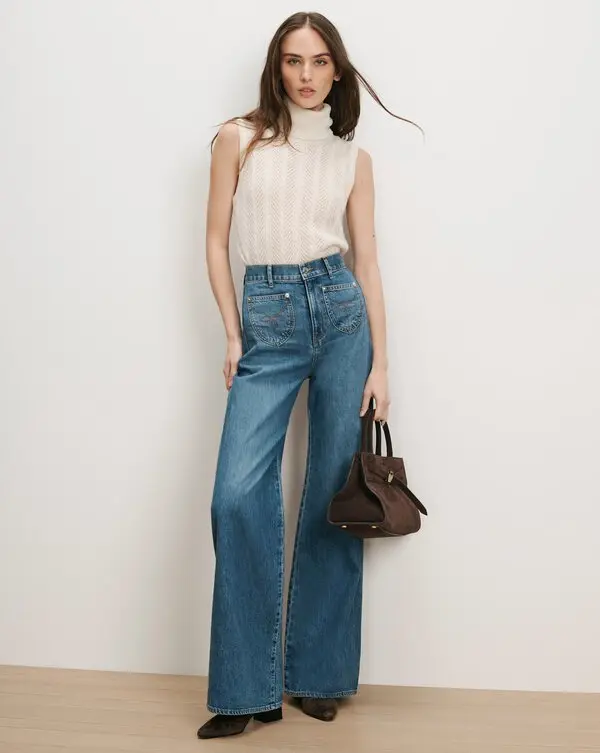 Veronica Beard Grant Wide-leg Jean