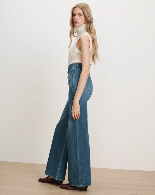 Veronica Beard Grant Wide-leg Jean