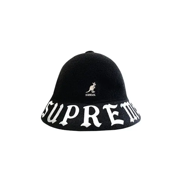 Supreme X Kangol Bermuda Casual Bucket Hat - Black