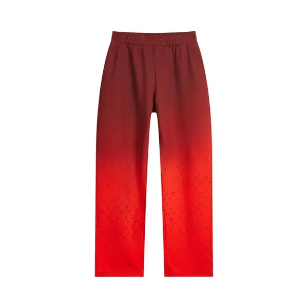 MARINE SERRE Moon Faded Fleece Track Pants - Red