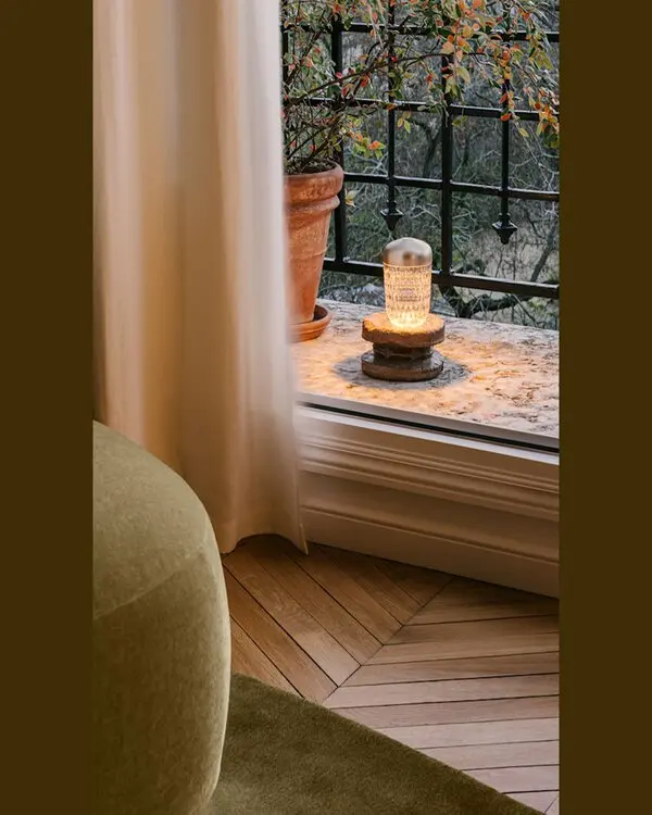 SAINT LOUIS Folia Mini Portable Lamp - Silver