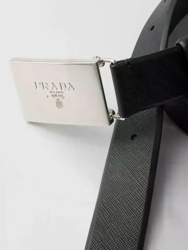 Prada Textured Leather Belt