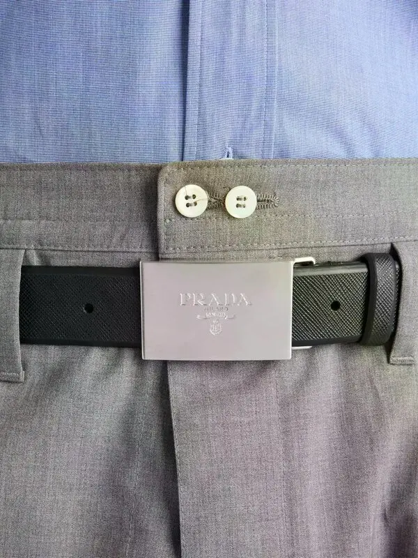 Prada Textured Leather Belt