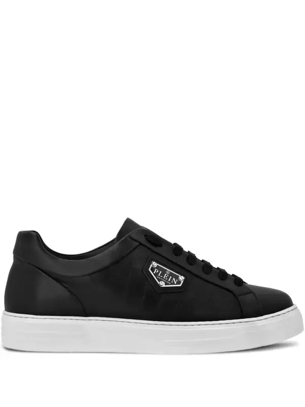 Philipp Plein Leather Low Top Sneakers