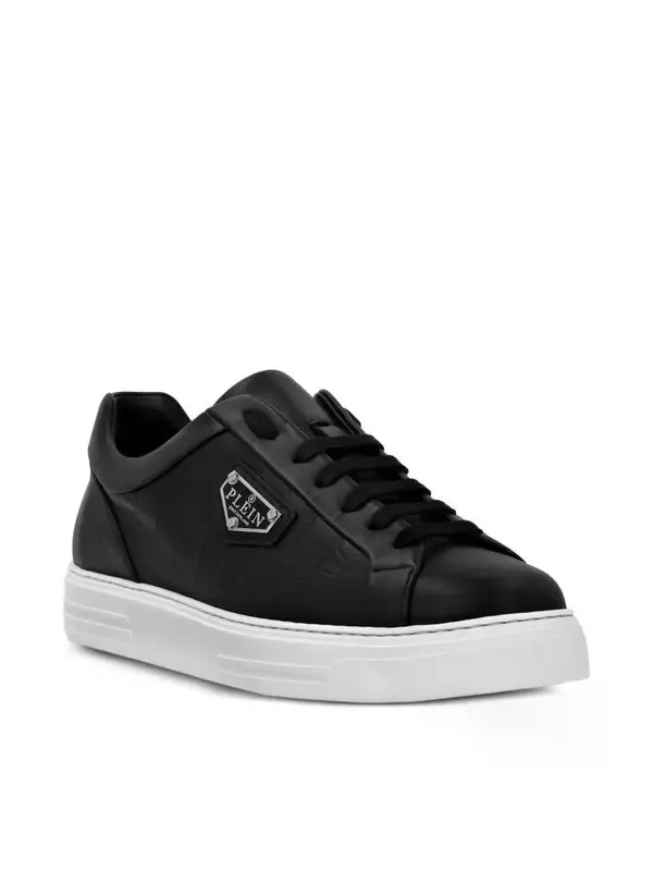 Philipp Plein Leather Low Top Sneakers