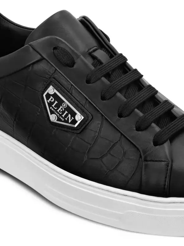 Philipp Plein Leather Low Top Sneakers