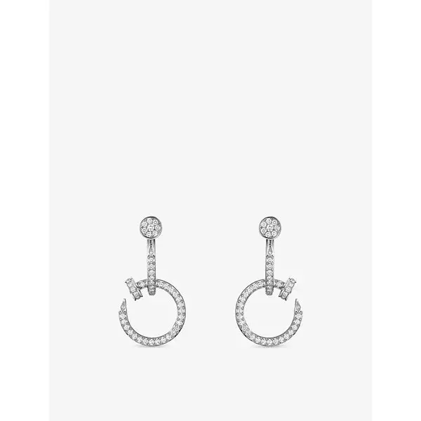 CARTIER Juste Un Clou Diamond Earrings - White Gold
