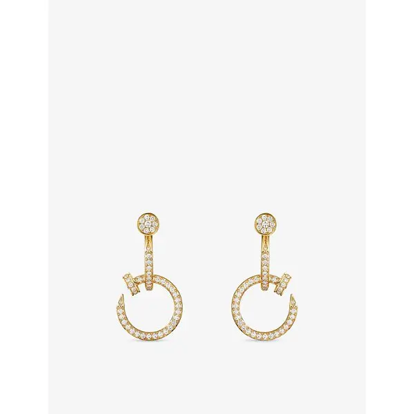 CARTIER Juste Un Clou Diamond Earrings - Yellow Gold