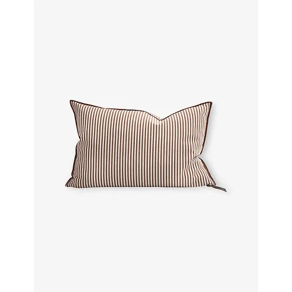 MAISON DE VACANCES Portofino Cotton And Linen-blend Cushion 40cm X 60cm - Argile