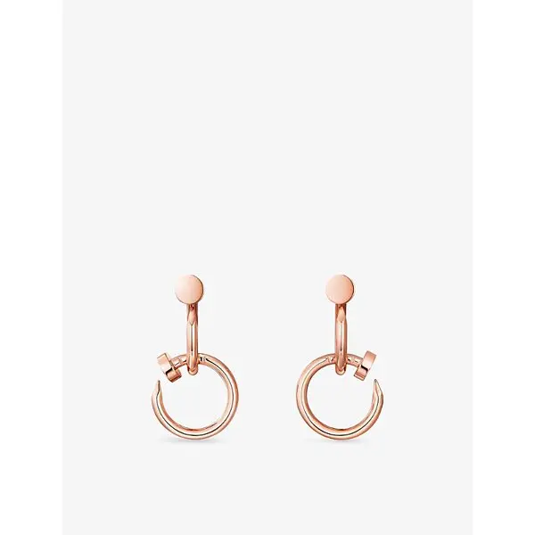 CARTIER Juste Un Clou 18ct Earrings - Rose Gold