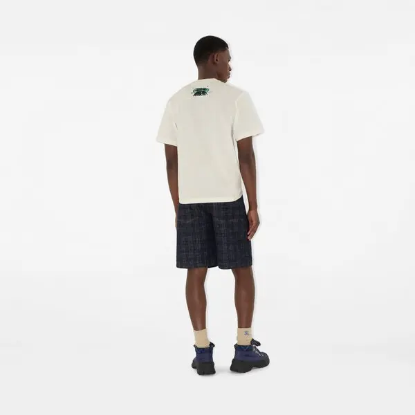Burberry Check Denim Shorts