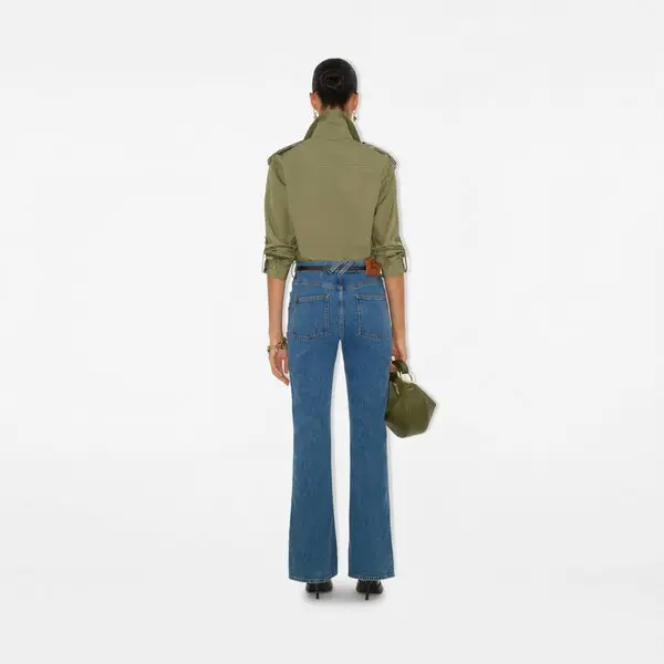 Burberry High-rise Bootcut Jeans - Mid Blue