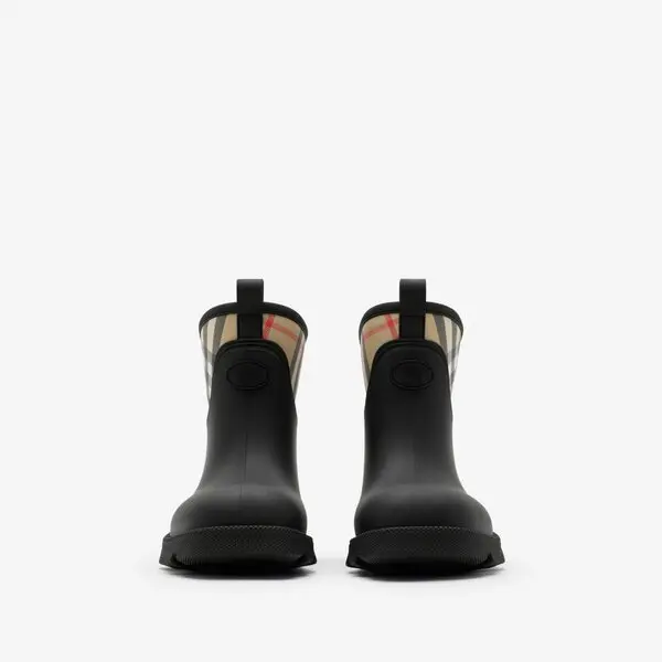 Burberry Rubber Marsh Stamp Low Boots - Black