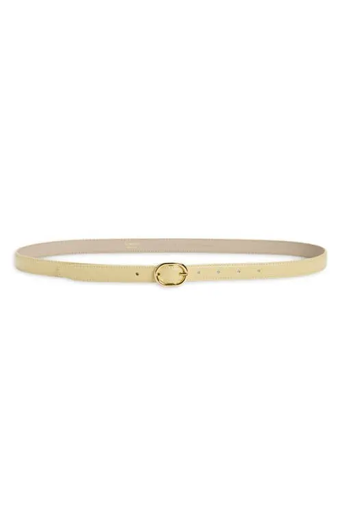 Vince Stitched Leather Belt - Butter