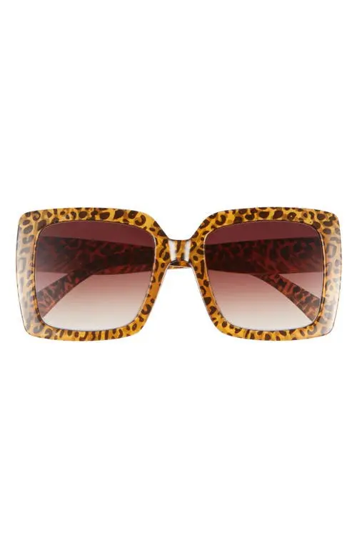 Bp. Oversized Square Sunglasses - Leopard