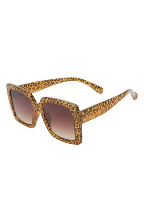 Bp. Oversized Square Sunglasses - Leopard